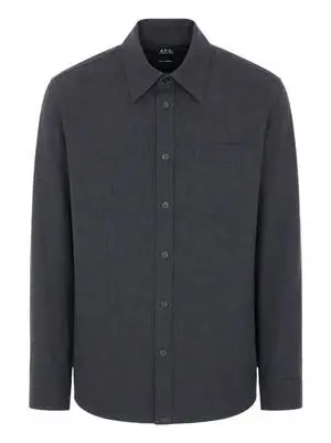 A.p.c. Buttoned Overshirt - Black