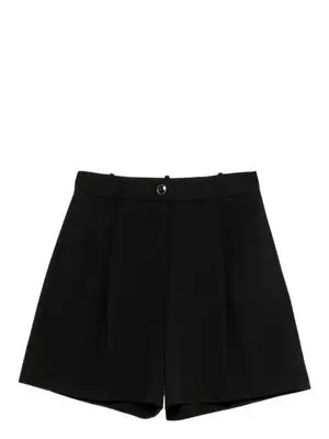 Pinko Belted Pleated Shorts - Black