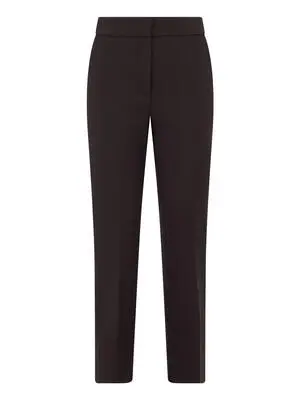 Peserico Tailored Pressed Crease Trousers - Black