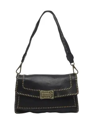 CAMPOMAGGI Flap Shoulder Bag - Black
