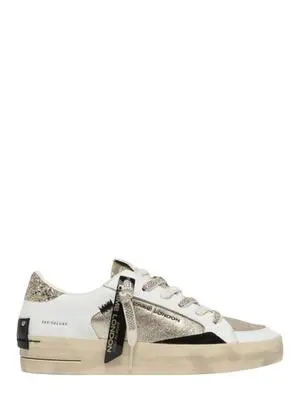 CRIME LONDON Round Toe Sneakers - Nude
