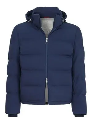 Brunello Cucinelli Long-sleeved Padded Jacket - Blue