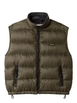 Miu Miu Padded Light Pongé Vest - Forest Green