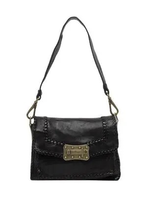 CAMPOMAGGI Flap Shoulder Bag - Black