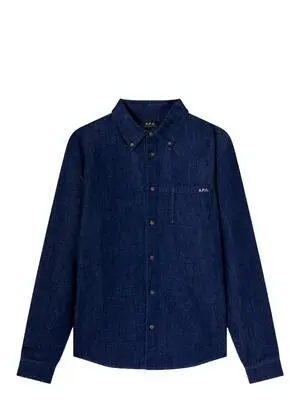 A.p.c. Blue Lightweight Denim Shirt - Indigo