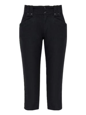 Isabel Marant Étoile Cropped Button-detail Trousers - Black