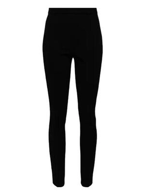 Moncler Flared Elastic Waist Pants - Black