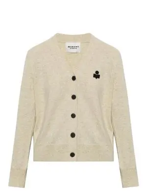 Isabel Marant Étoile Long Sleeve V-neck Cardigan - Cream