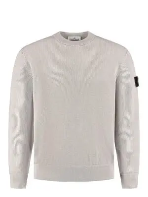 Stone Island Stone Island Long Sleeve Logo Patch Sweatshirt Sand