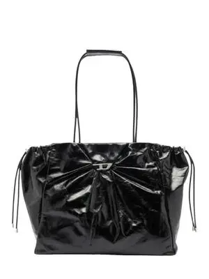DIESEL® Scrunch-d Drawstring Shoulder Bag - Black