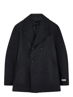 Canali Double-breasted Coat - Grey