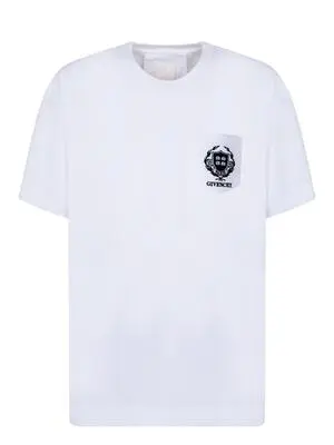 Givenchy Logo Embroidered Crewneck T-shirt - White