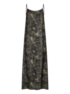 UMA WANG Uma Wang Sleeveless Printed Dress Black