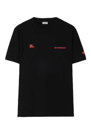Burberry London Map Cotton T-shirt - Black