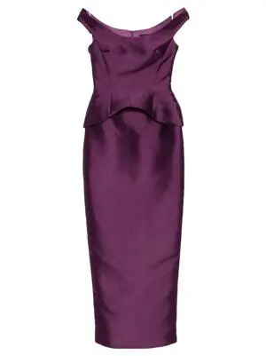 SOLACE Solace Pieta Off-Shoulder Peplum-Waist Maxi Dress