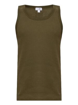 MAISON MARGIELA Crew-neck Tank Top - Green