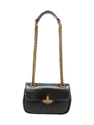 VIVIENNE WESTWOOD Orb-plaque Shoulder Bag - Black
