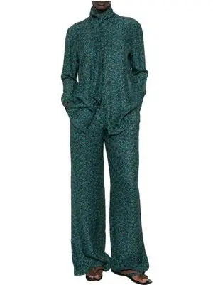 GIANLUCA CAPANNOLO Polka Dot Trousers - Green