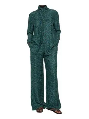 GIANLUCA CAPANNOLO Gianluca Capannolo Long Sleeve Printed Shirt With Tie Detail