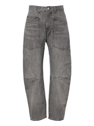 NILI LOTAN Shon Barrel-leg Jeans - Grey