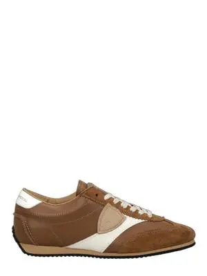 Philippe Model Sneakers With Contrasting Leather Details - Cognac