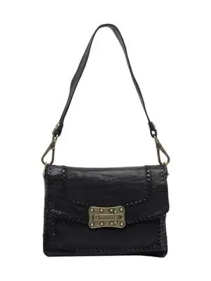 CAMPOMAGGI Flap Shoulder Bag - Black