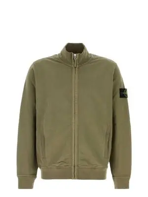 Stone Island Zipper Sweatshirt - Green