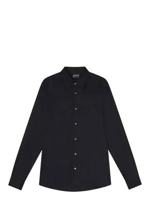 Emporio Armani Cotton Shirt - Black