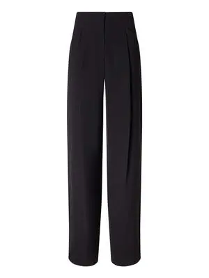 Veronica Beard Stretch-crepe Wide-leg Pants - Black