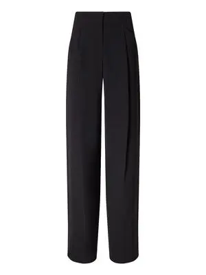 Veronica Beard Kenneth Stretch-crepe Wide-leg Pants - Black