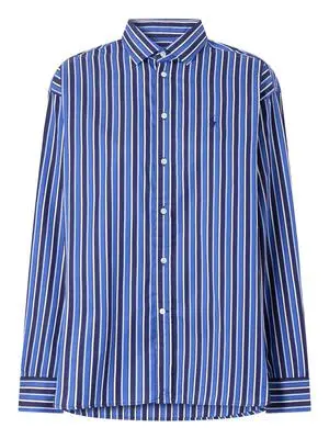 Polo Ralph Lauren Polo Ralph Lauren Striped Cotton-Poplin Shirt Blue