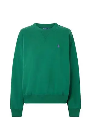 Polo Ralph Lauren Polo Ralph Lauren Cotton-Blend Jersey Sweatshirt Forest Green