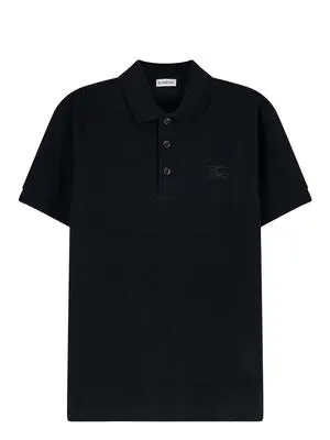 Burberry Cotton Polo Shirt - Black