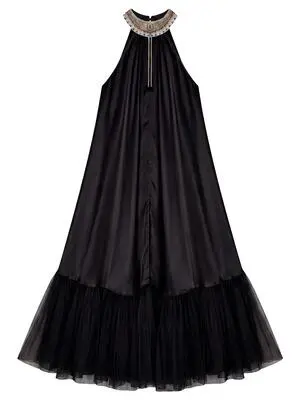 MES DEMOISELLES MES DEMOISELLES Yanis Draped Maxi Dress