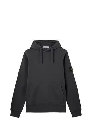 Stone Island STONE ISLAND Cotton Hooded Sweatshirt With Logo Patch Grey