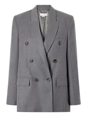Stella McCartney Double-breasted Wool Blazer - Gray