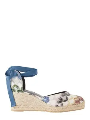 Missoni Eva Braided Wedge Espadrille Sandals - Blue