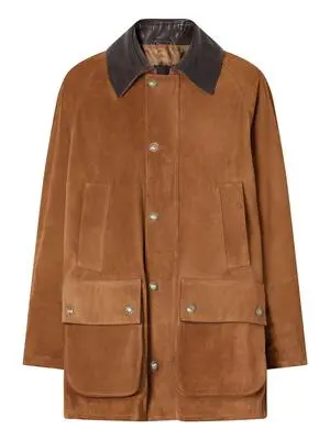 NILI LOTAN Nili Lotan Kedem Suede Parka Camel