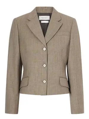 Alexander McQueen Wool Twill Blazer - Gray