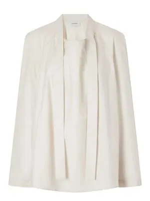 LEMAIRE Ascot Cotton And Silk-blend Shirt - Cream