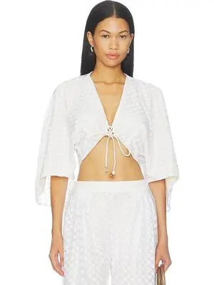 AZULU AZULU Elif Cropped Lace Top