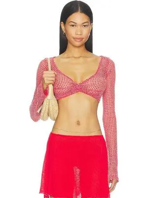 LOVERS AND FRIENDS Rosario Top - Cherry Red