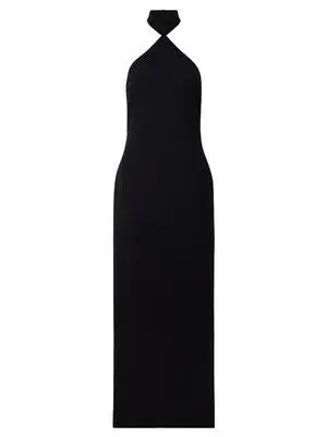 ILKYAZ OZEL Kailash Crepe Halterneck Gown - Black