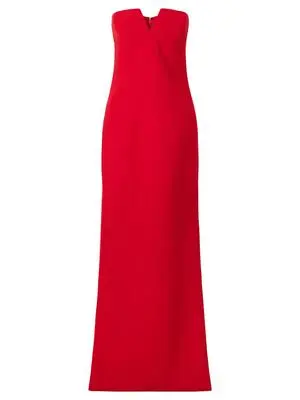 ILKYAZ OZEL Ecliptica Crepe Gown - Red