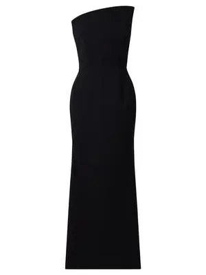 ILKYAZ OZEL Fuji Crepe Column Gown - Black