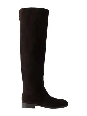 GIANVITO ROSSI Zayne Suede Over-the-knee Boots - Chocolate