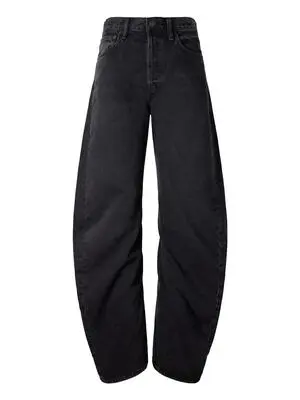 AGOLDE Spiral Wide-leg Jeans - Black