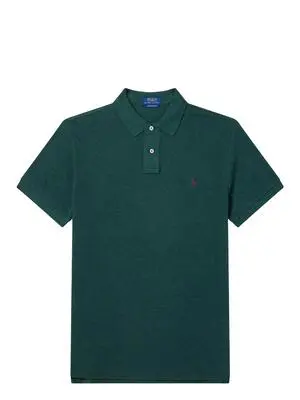 Polo Ralph Lauren Polo Ralph Lauren - Logo-Embroidered Cotton-Piqué Polo Shirt - Men - Green - XS Green