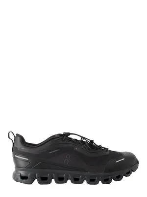 On 6 Rubber-trimmed Mesh Sneakers - Black