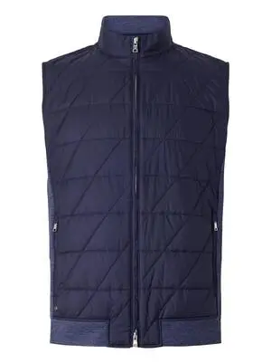 Peter Millar Walker Quilted Vest - Blue
